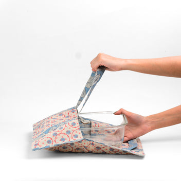 Set of 3 - Nature's Canvas Blue Pie Bags